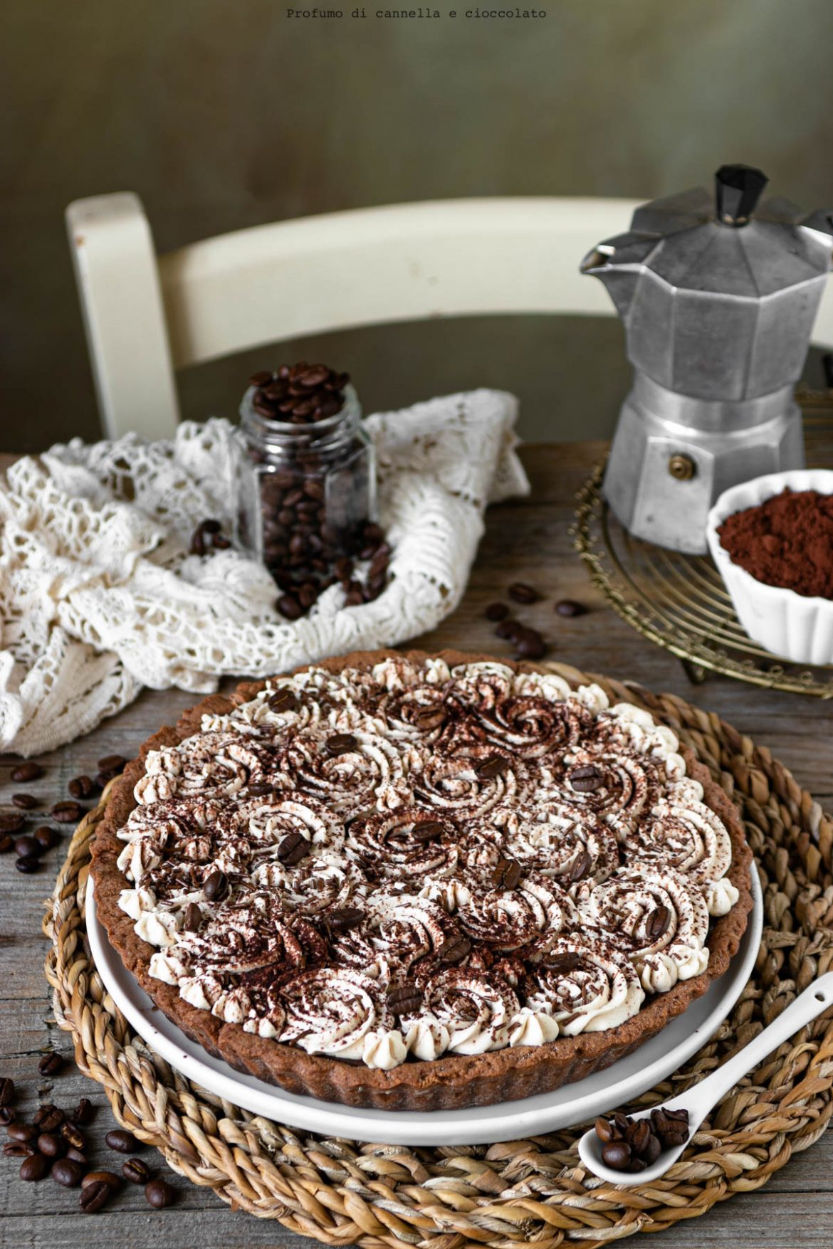 Crostata cappuccino | Profumo di Cannella e Cioccolato