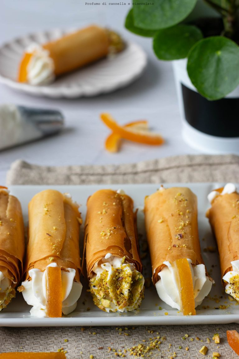 Cannoli di pasta fillo | Profumo di Cannella e Cioccolato